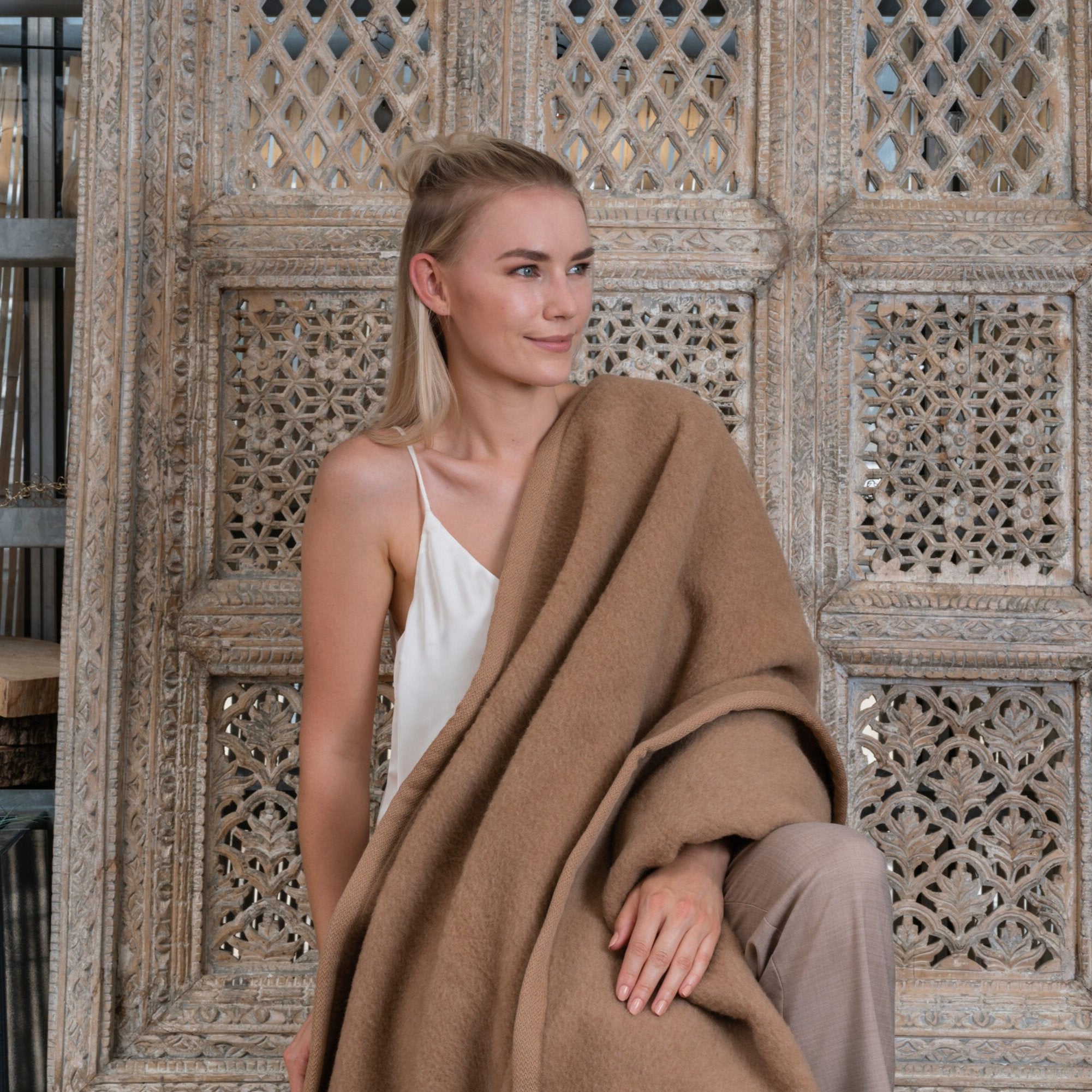 Maharadscha Kamelhaardecke kamel, flauschig und warm - Der Klassiker ...